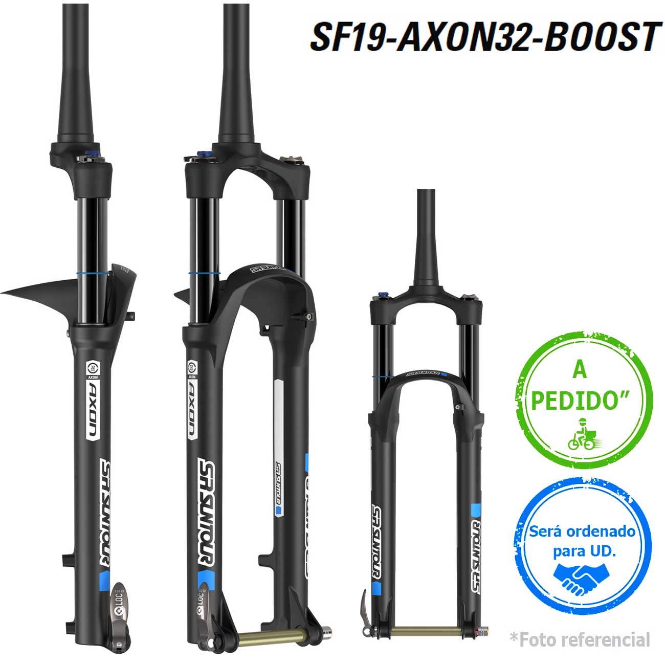 HORQUILLA SUSPENSIÓN SUNTOUR AXON32 BOOST SF19 29"RLRC 15X110MM ...