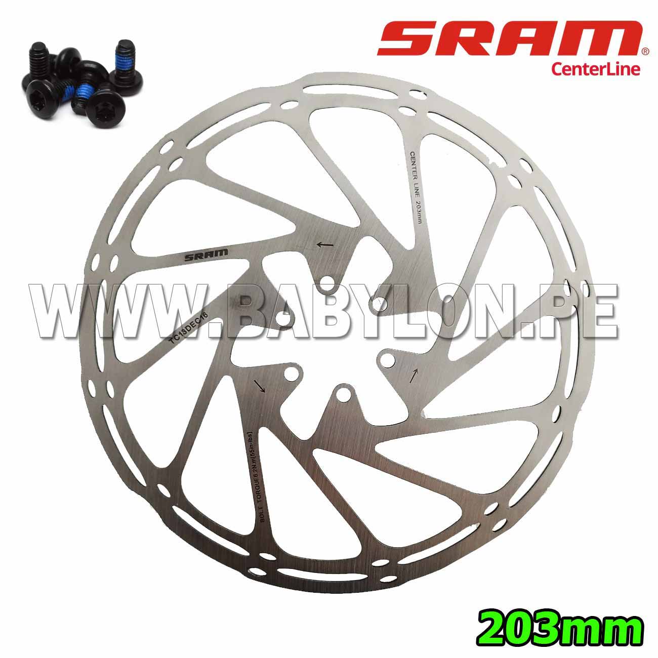 Disco de Freno Sram AVID Rotor de freno 203mm » Babylon Imports Bike ...