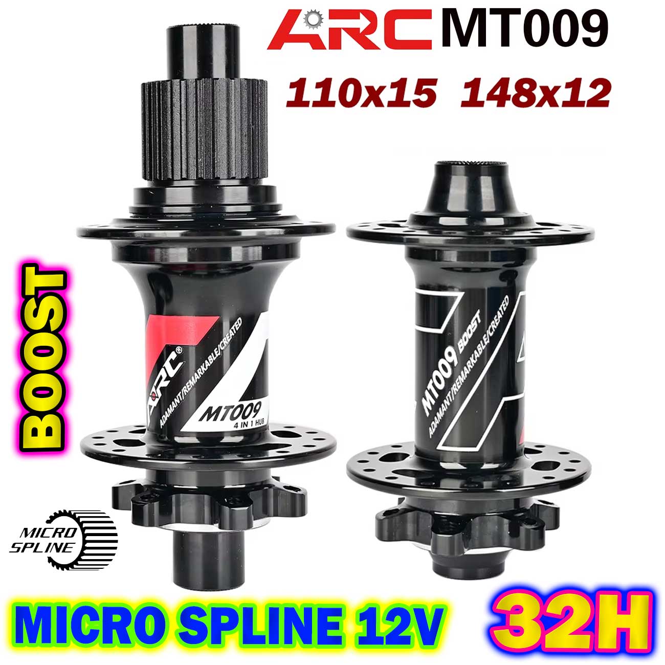 Par Maza ARC MT 009 BOOST 15x110mm 12x148mm MICRO SPLINE 12V | 32H » Babylon Imports Bike Official